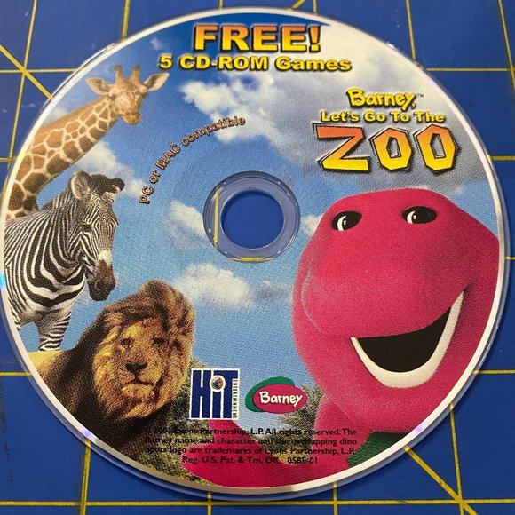 HIT Entertainment | Toys | Barney Lets Go To The Zoo Cdrom | Poshmark